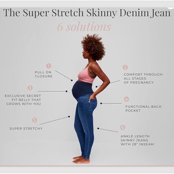 Motherhood Maternity | Jeans | Motherhood Maternity Over Bump Ankle ...